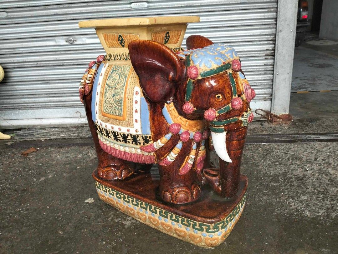 Vintage elephant stand, Furniture & Home Living, Home Decor, Vases ...