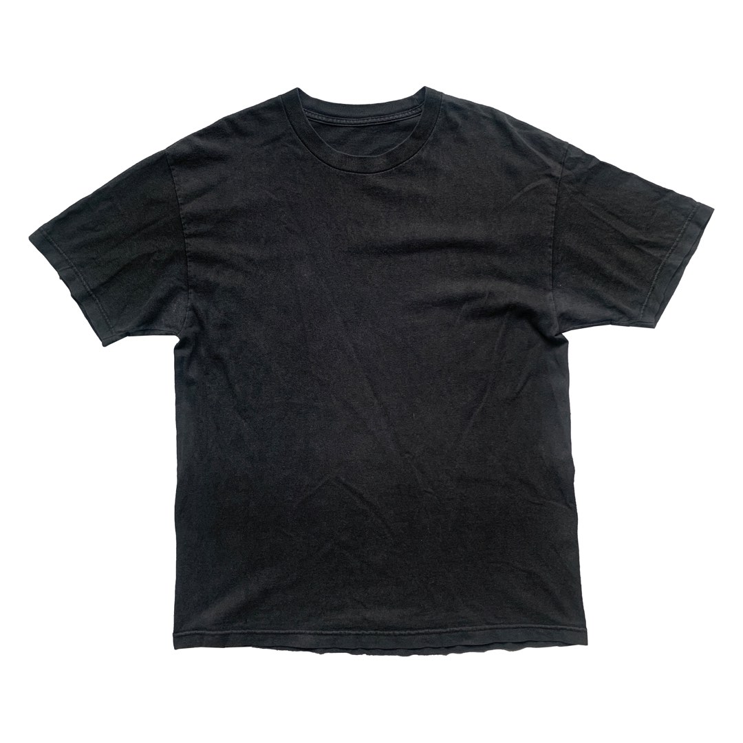 Vintage Faded Black Tee Shirt Alstyle, Men's Fashion, Tops & Sets ...