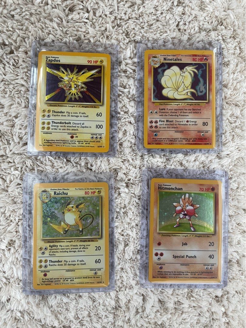 [VINTAGE] Pokemon 1999 Base Set Holos, Hobbies & Toys, Toys & Games on ...