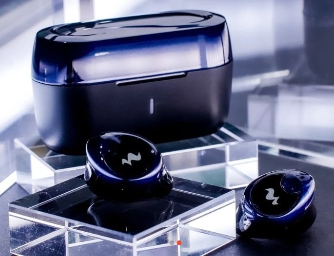 VIP Kagami True Wireless Earbuds (Midnight) with Premium Leather Case ...