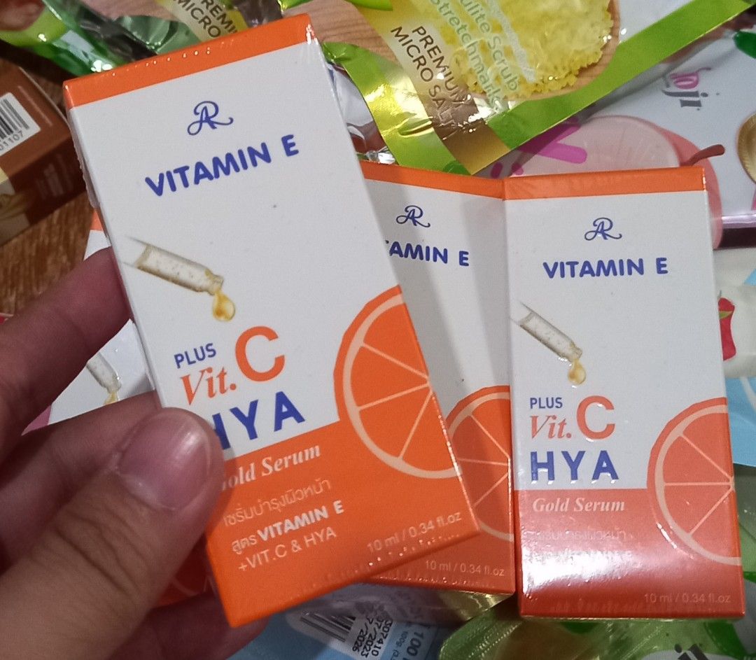 Vitamin E + Vit C HYA Gold Serum Made in Thailand, Beauty & Personal Care, Face, Face Care on ...