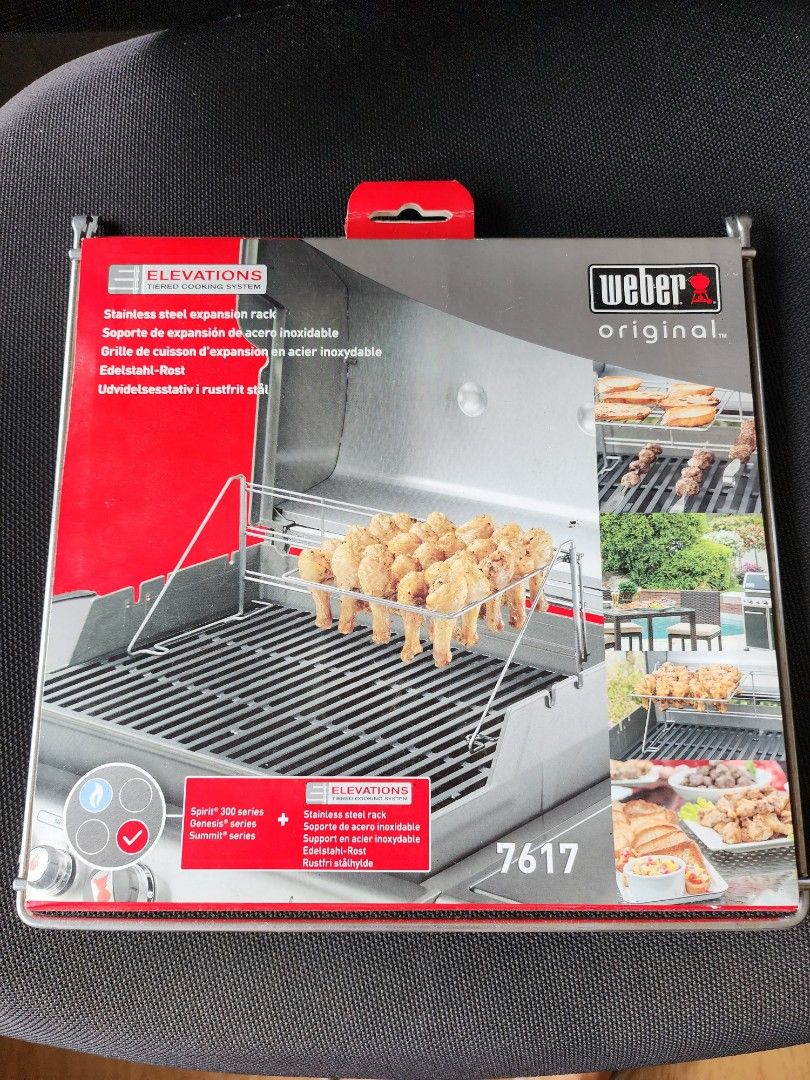 WEBER original stainless steel expansion rack, TV & Home Appliances ...