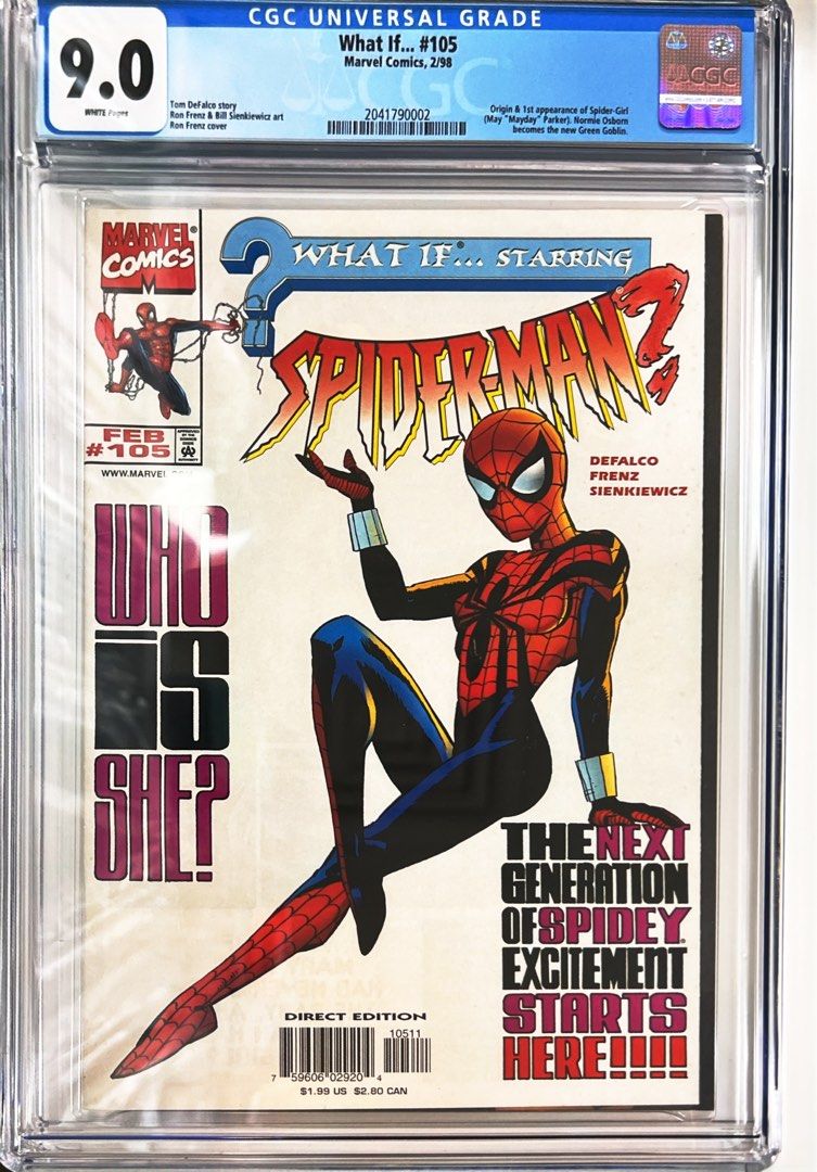 What If Spiderman #105 CGC Slab, Hobbies & Toys, Books & Magazines ...