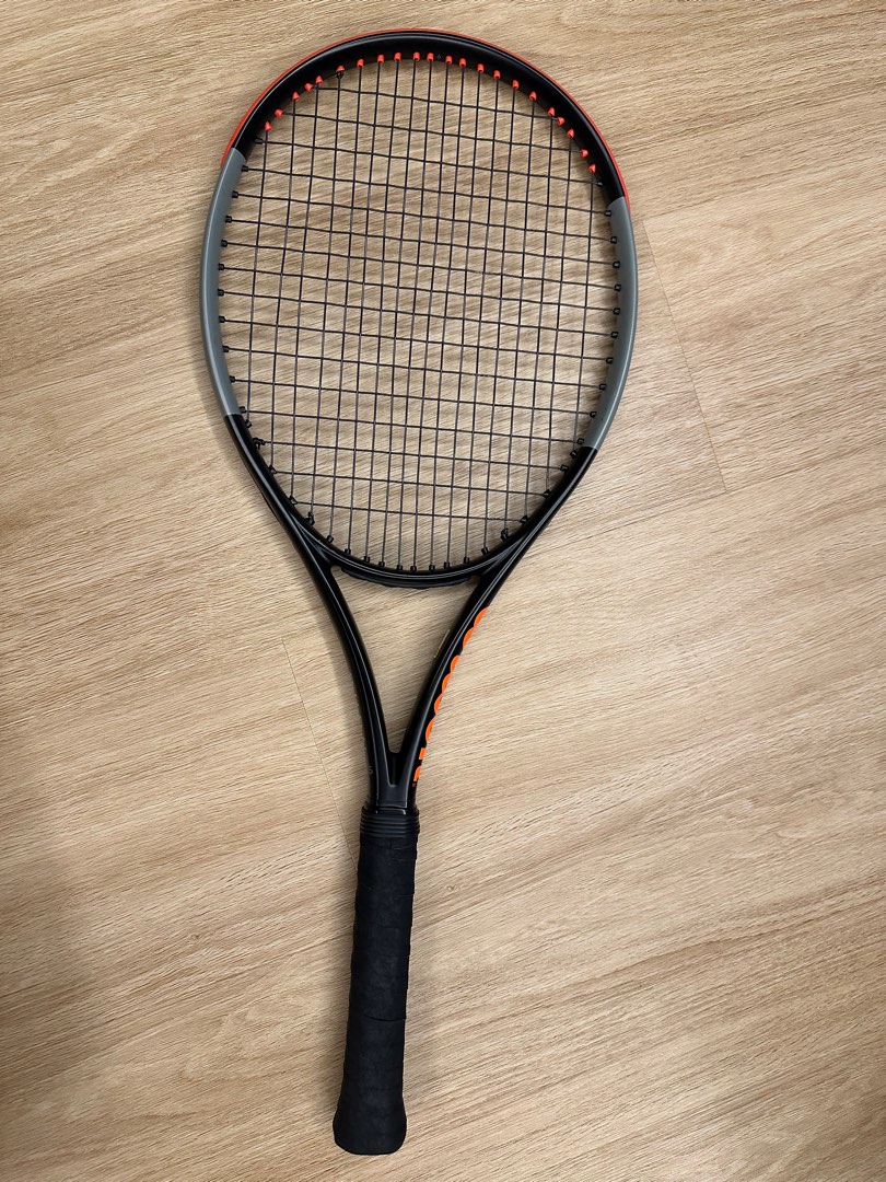 Wilson Tennis Racket - Burn 100LS v4, Sports Equipment, Sports & Games ...