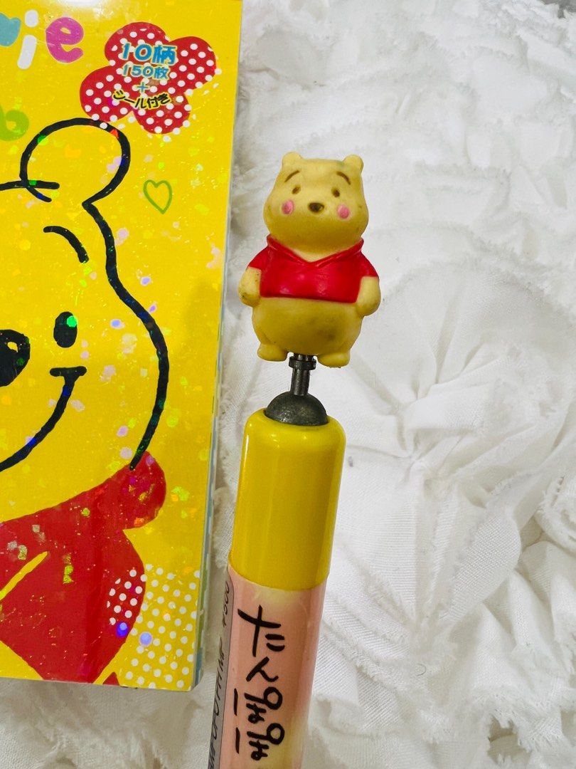 Winnie the Pooh mechanical pencil with notebook, Hobbies & Toys ...