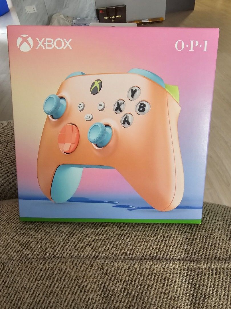 Xbox x/s series controller sunkissed vibes OPI special edition, Video ...