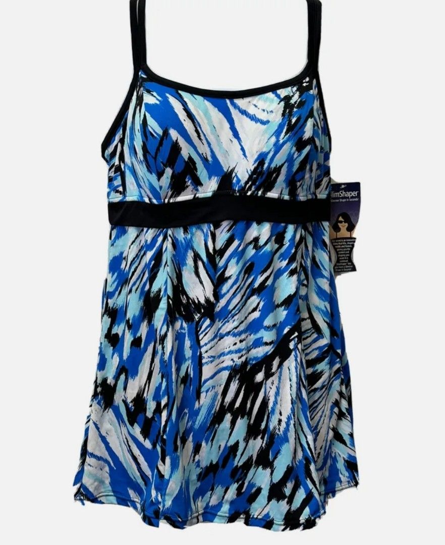 (XL) Plus Size Swim Dress Swimsuit, Women's Fashion, Swimwear, Bikinis ...