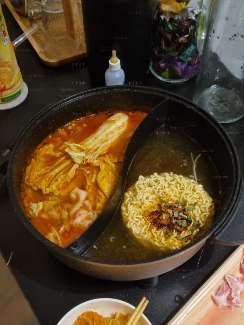 Yuan yang twin electric hotpot pot, Furniture & Home Living ...