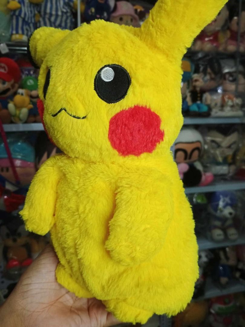 10-Inch Fluffy Pikachu Kuta Kuta Series Pokemon Anime Plush Toy (Takara ...