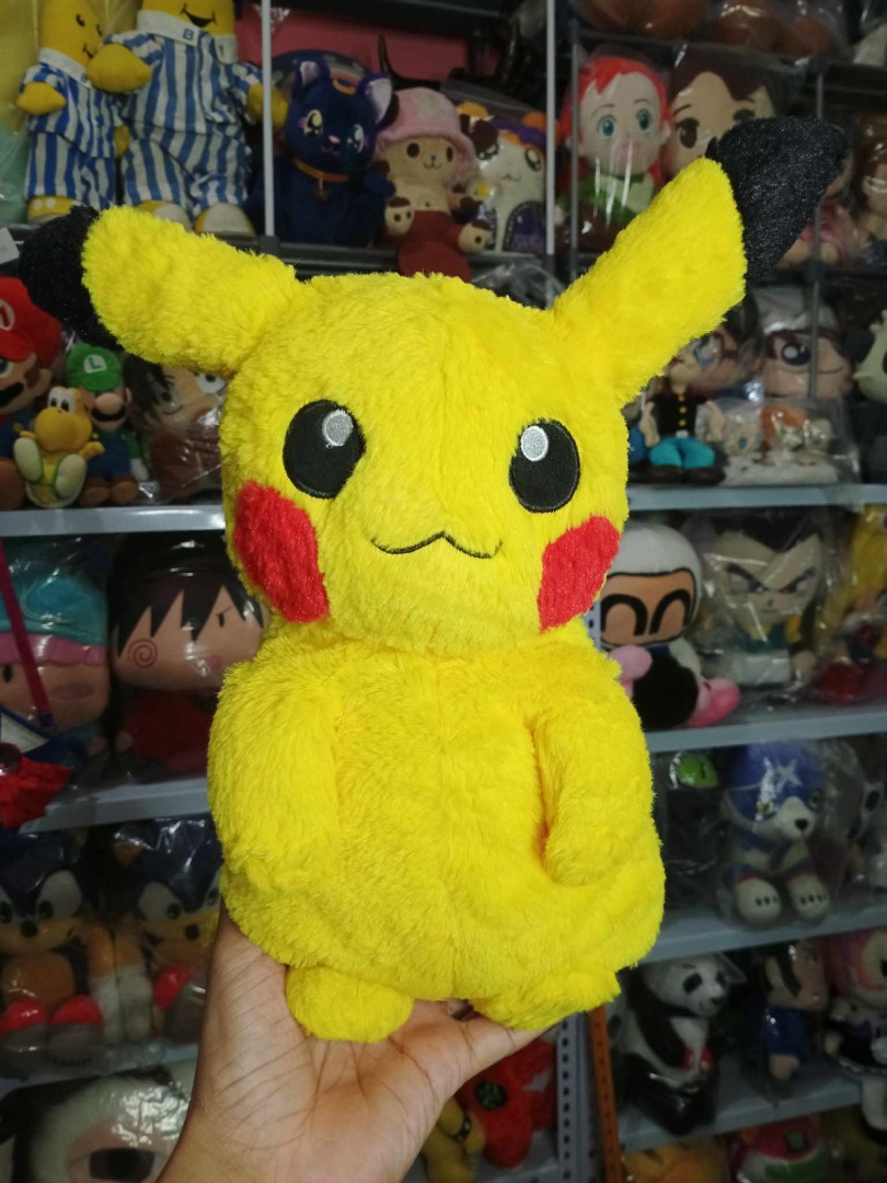 10-Inch Fluffy Pikachu Kuta Kuta Series Pokemon Anime Plush Toy (Takara ...
