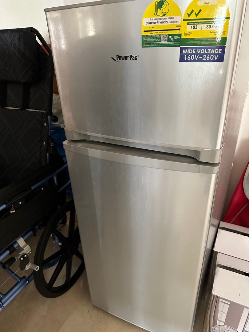 136L 2 Door Mini Bar Fridge with Freezer PowerPac (PPF136), TV & Home ...