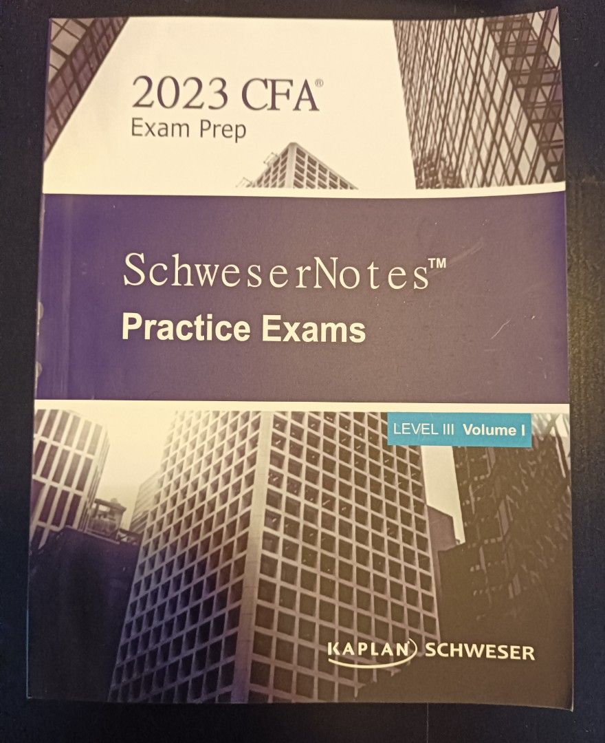 2023 CFA Level 3 Practice Exams, Hobbies & Toys, Books & Magazines, Textbooks on Carousell