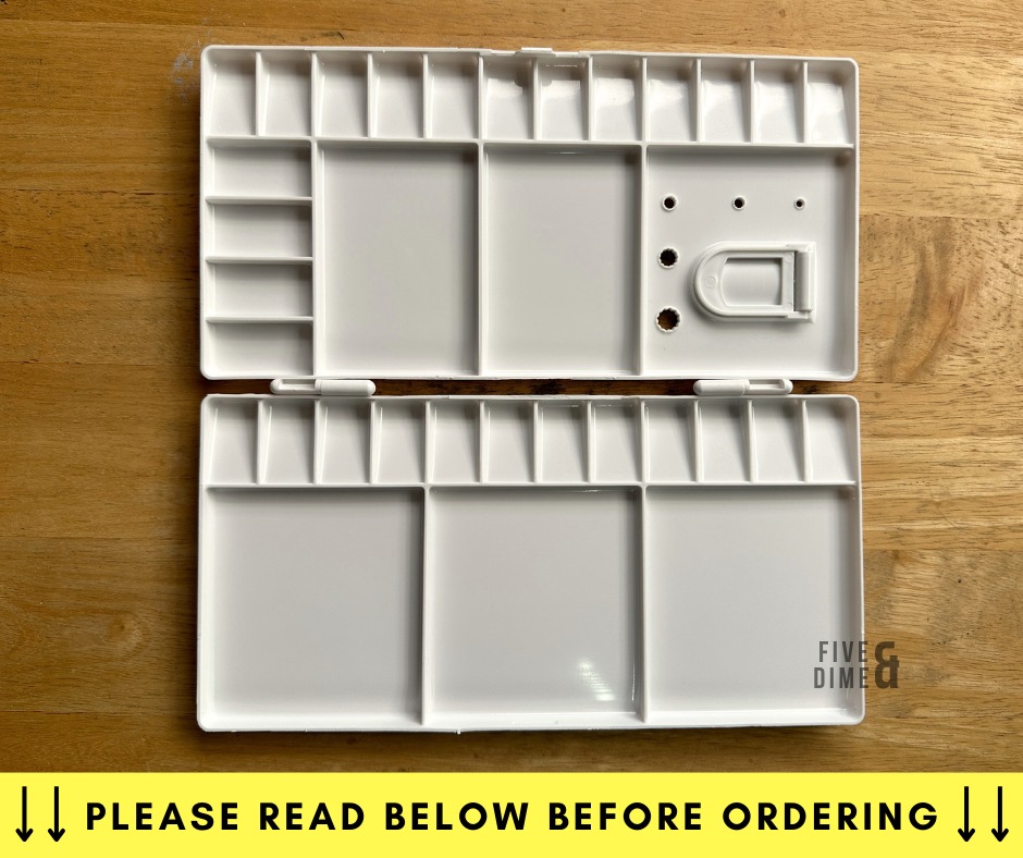 33 Grid Watercolor Palette, Gouache Palette, Paint Palette, 33 Grid ...