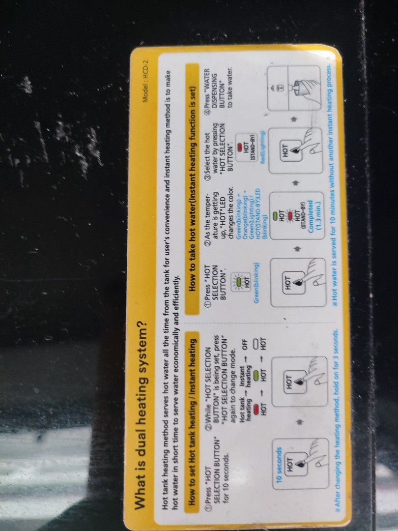 3M HCD2 Table Top Water Dispenser, TV & Home Appliances, Kitchen ...