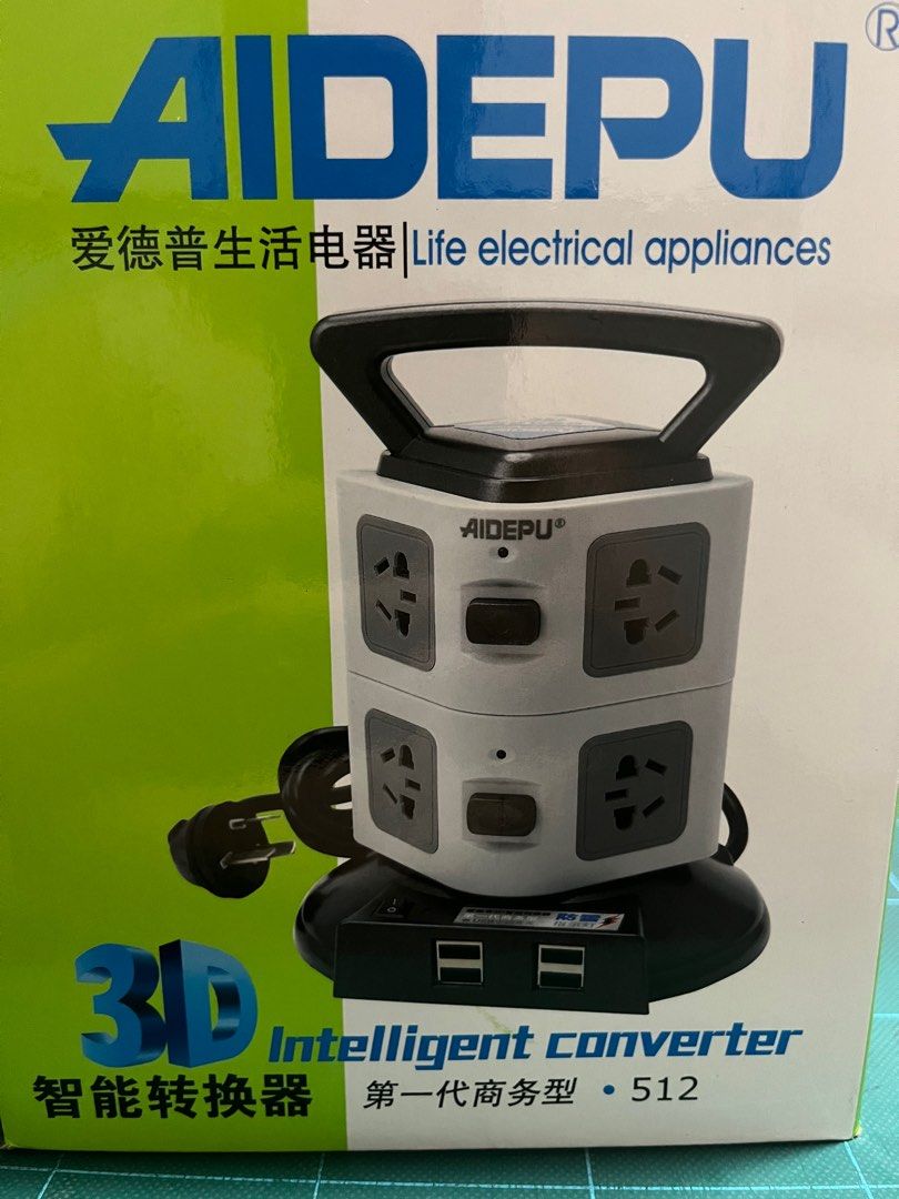 8-ways power adaptor extension, Computers & Tech, Parts & Accessories ...