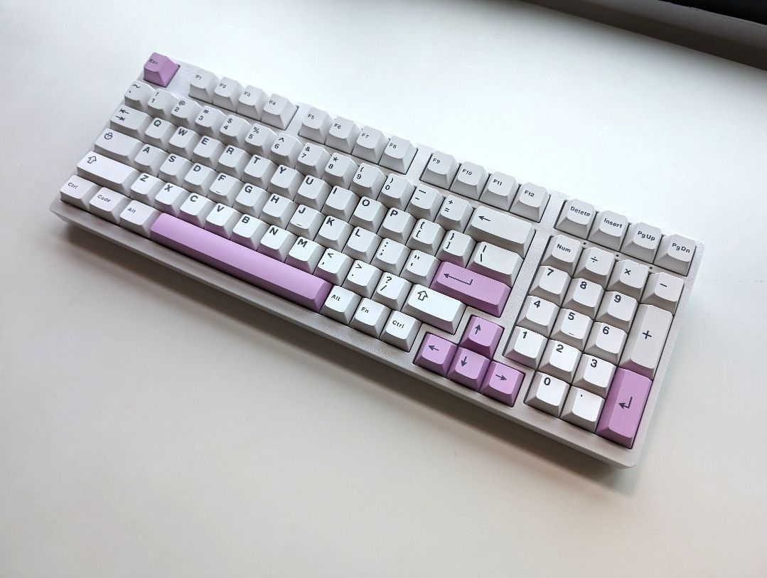 96% Custom Mechanical Keyboard (Amethyst 1211) - Fully Modded Tri Mode ...