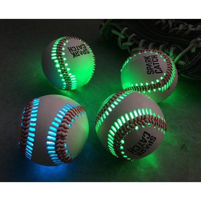 「議價不回 無誠勿擾」台灣直送 台灣製造 台灣限定 限量 spark catch 夜光棒球 夜光球 夜間棒球 棒球 練習球 牛皮球 牛皮棒球 ...