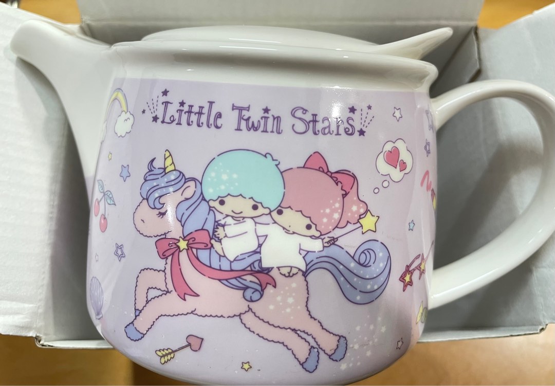 [全新] Colgate Little Twin Stars Tea Pot 花茶壺連茶隔, 傢俬＆家居, 廚具和餐具, 茶具配件 ...