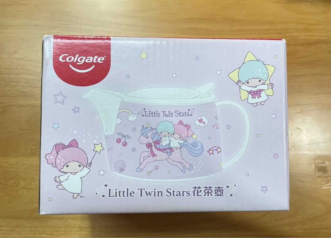 [全新] Colgate Little Twin Stars Tea Pot 花茶壺連茶隔, 傢俬＆家居, 廚具和餐具, 茶具配件 ...