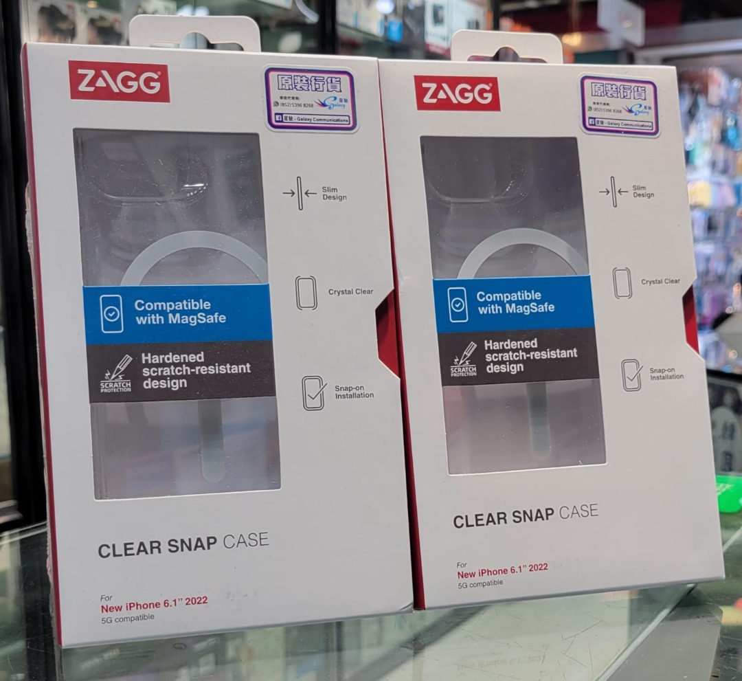 全新 ZAGG iPhone 14 Clear Snap MagSafe 磁吸透明手機殼 (實體門市-香港行貨), 手提電話, 電話及其他裝置 ...