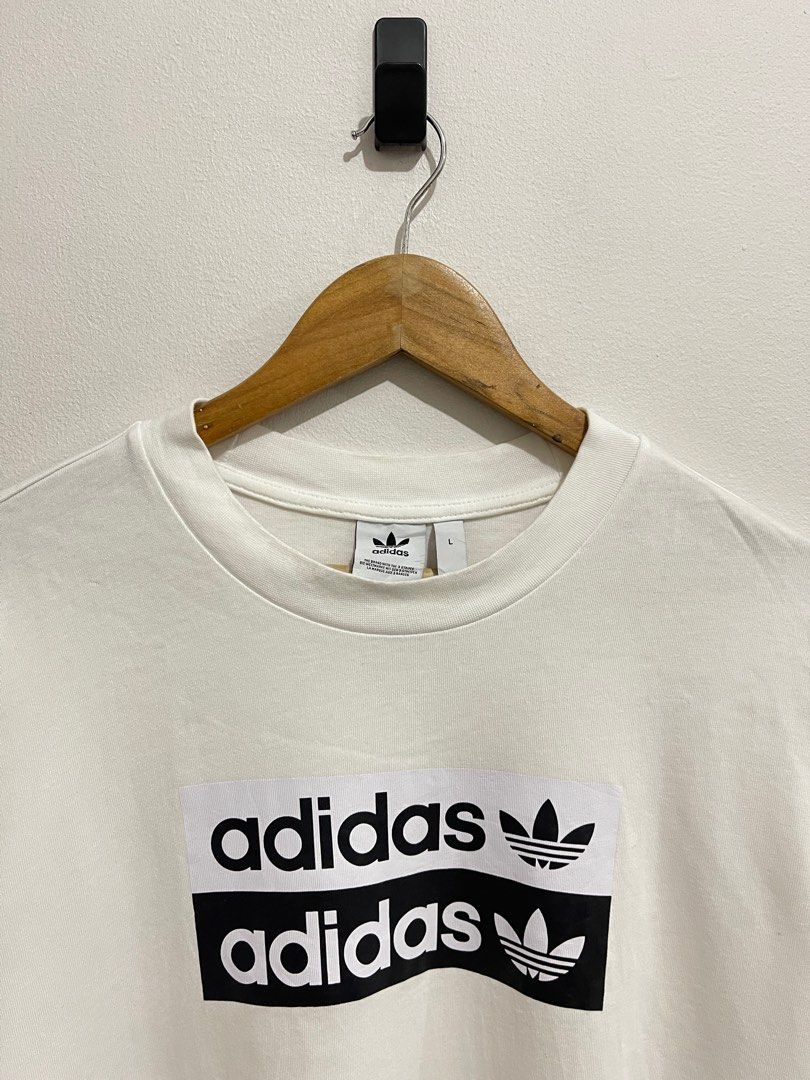 Adidas Double Mid Logo, Men's Fashion, Tops & Sets, Tshirts & Polo ...