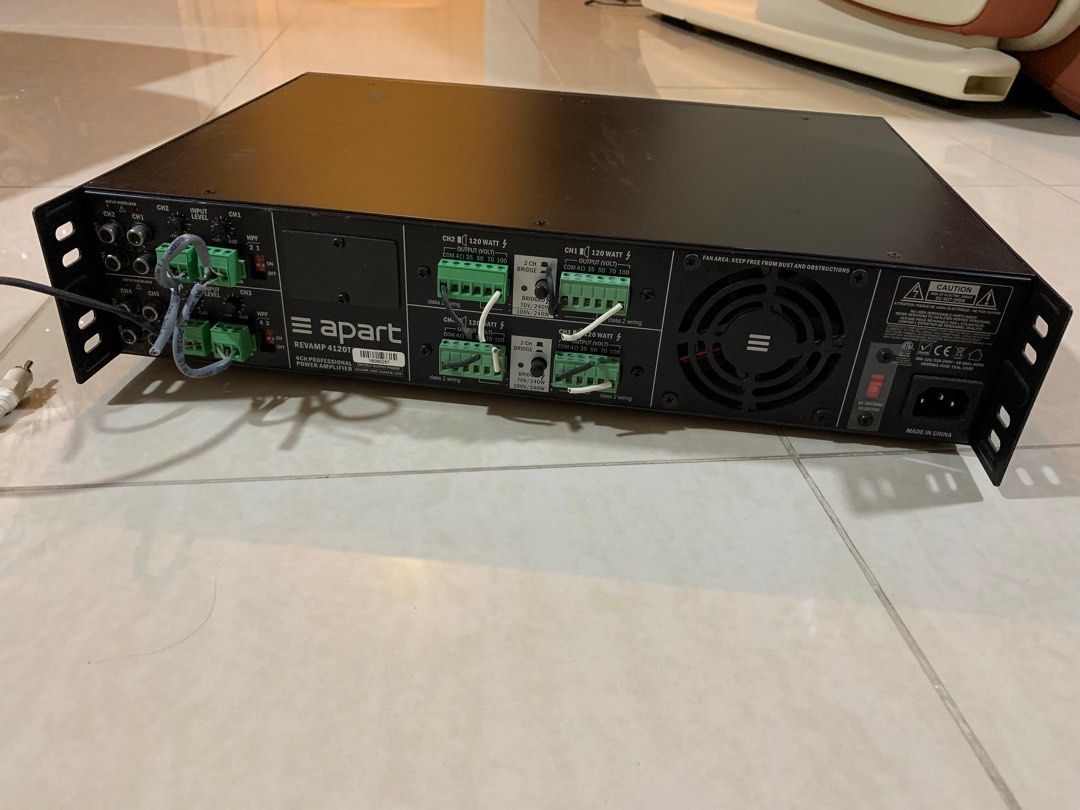 APART REVAMP 4120T POWER Amplifier, Audio, Soundbars, Speakers ...