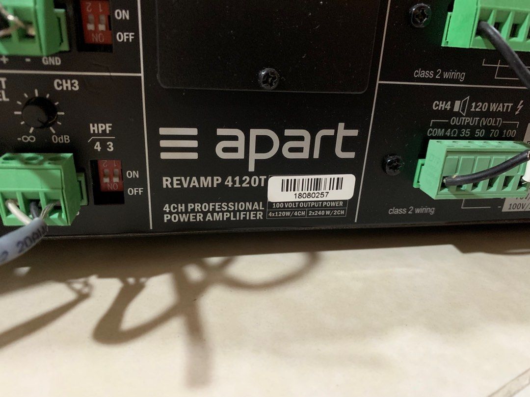 APART REVAMP 4120T POWER Amplifier, Audio, Soundbars, Speakers ...