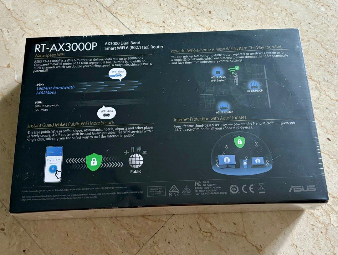 ASUS RT-AX3000P Dual Band Router, Computers & Tech, Parts & Accessories ...