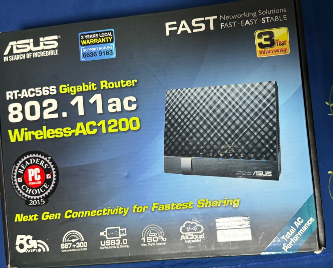 Asus wireless Router AC1200, Computers & Tech, Parts & Accessories ...