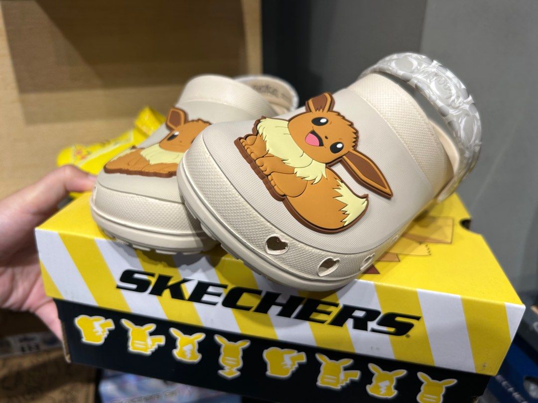 Authentic Pokemon Skechers Kids Sliders Starters Eevee Pikachu ...