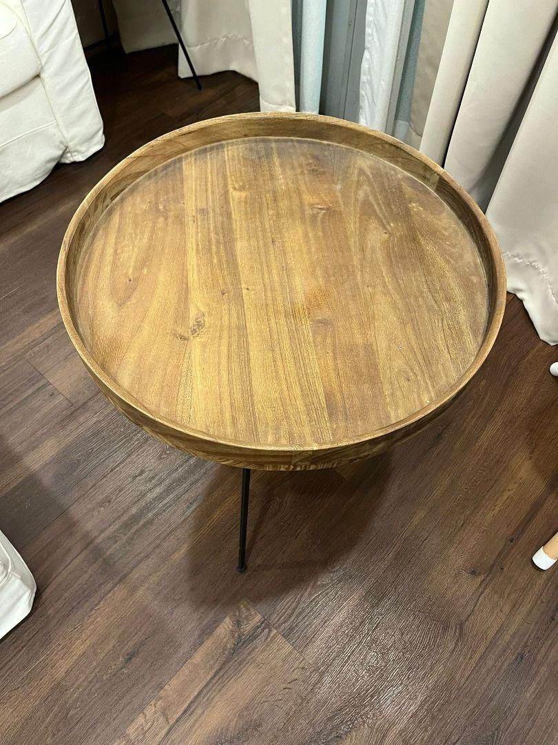 Balinese Round Coffee Side Table, Furniture & Home Living, Furniture ...