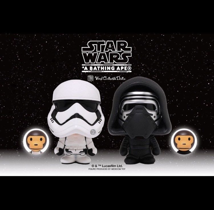 Bape Star Wars Baby Milo VCD First Order Stormtrooper/ Kylo Ren - A ...