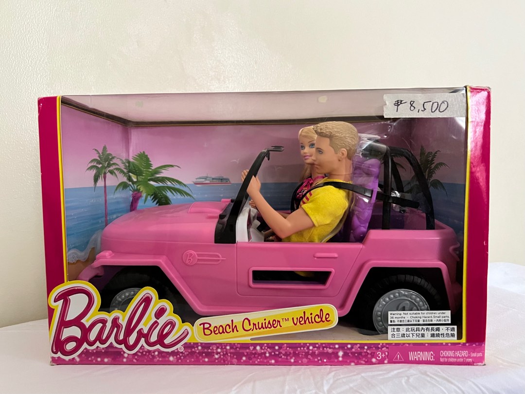 (Barbie SALE!) Barbie Beach Cruiser Vehicle With Barbie and Ken ...