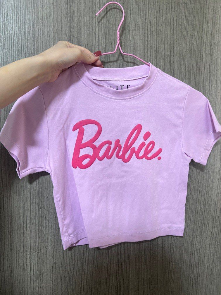 Barbie crop top, Women's Fashion, Tops, Other Tops on Carousell