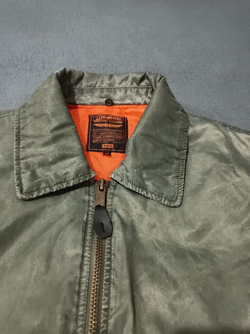 BE Distressed Flight/Bomber Jacket, Men's Fashion, Coats, Jackets and ...