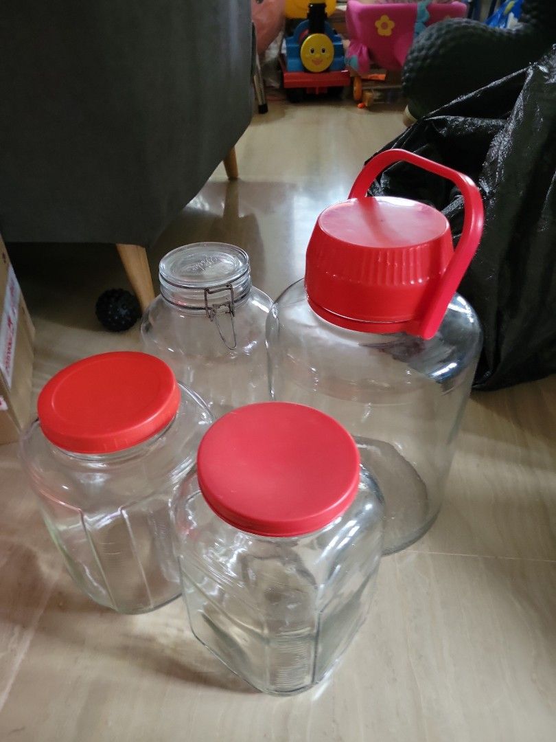 Blessing Glass storage jars, Furniture & Home Living, Kitchenware ...