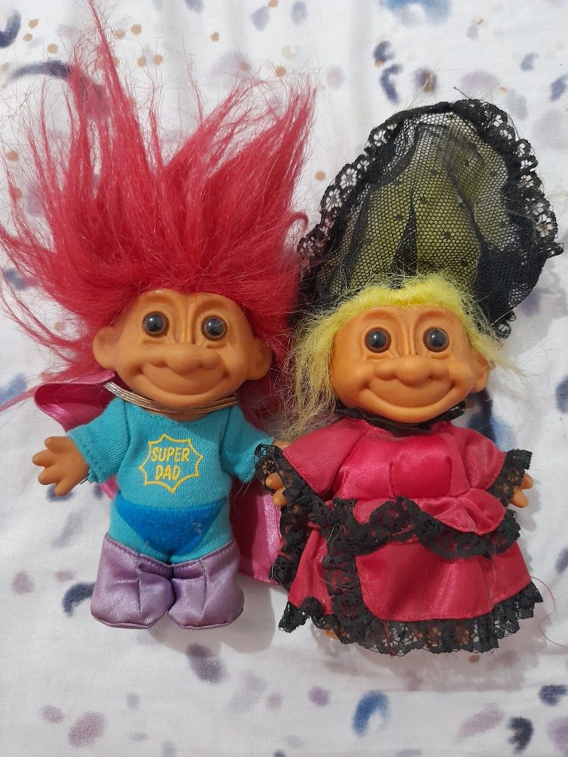 Boneka Troll Russ couple original, Toys & Collectibles, Mainan di Carousell
