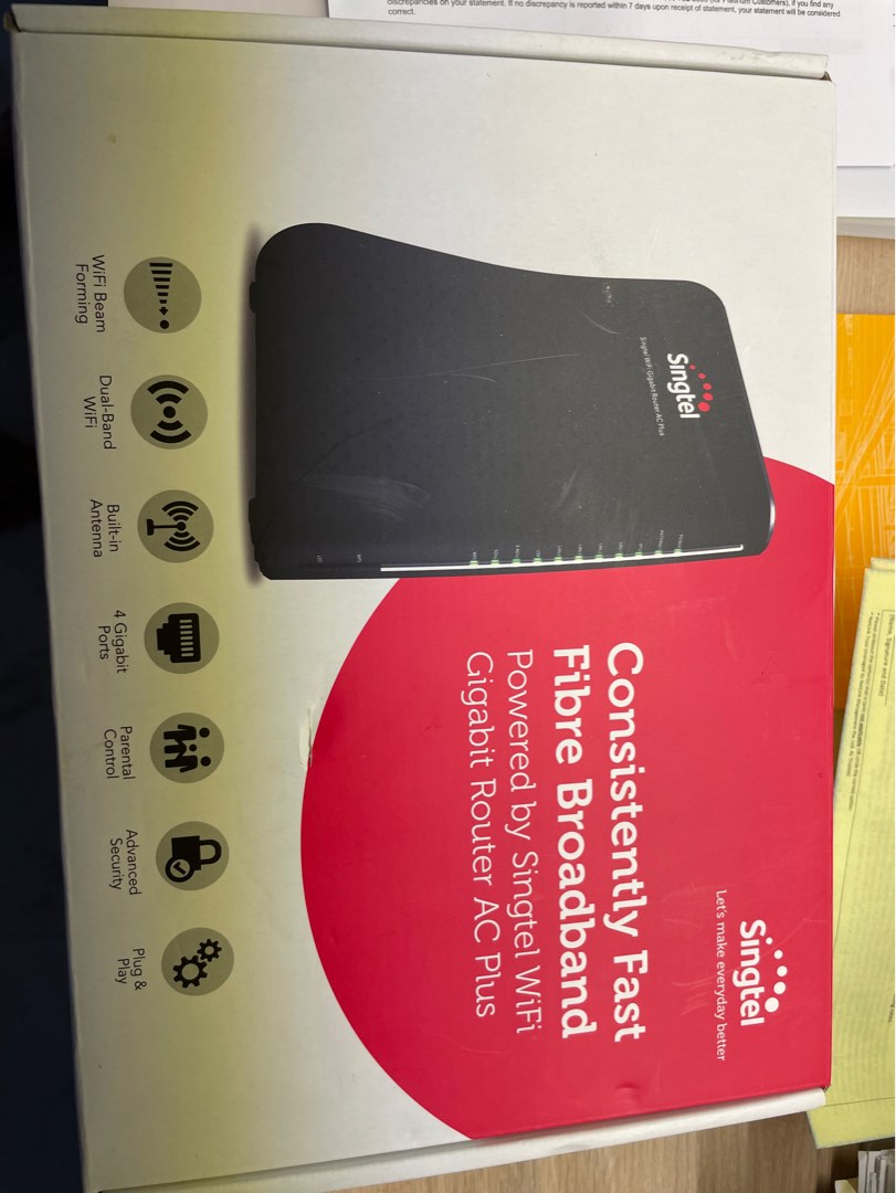 BRAND NEW : Singtel AC Plus wifi router, Computers & Tech, Parts ...
