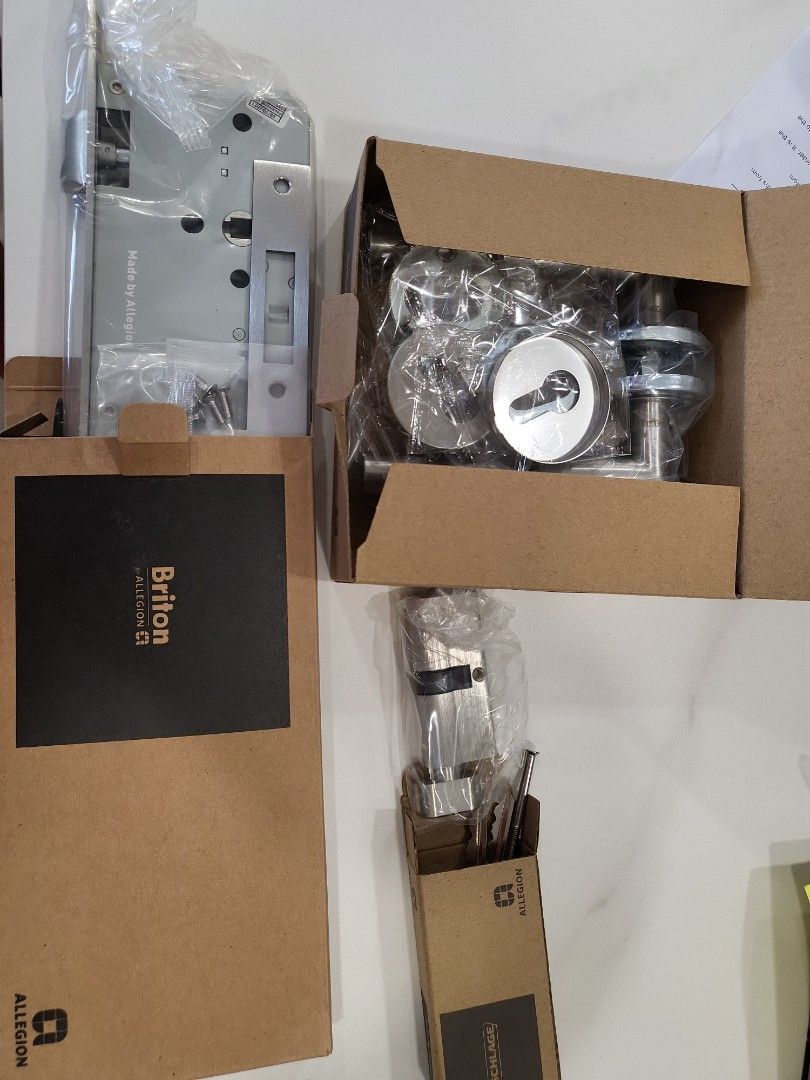Brand New Allegion/ Briton main door handle and lock set, Furniture ...