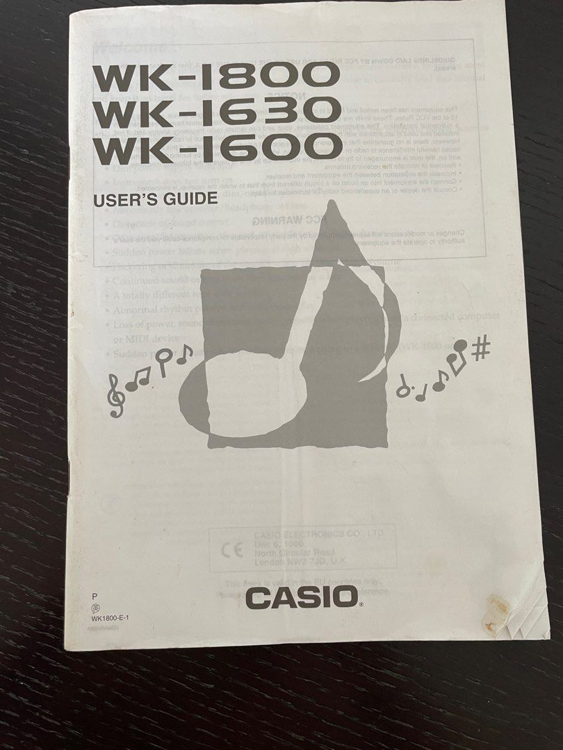Casio Keyboard WK1800, Hobbies & Toys, Music & Media, Musical ...