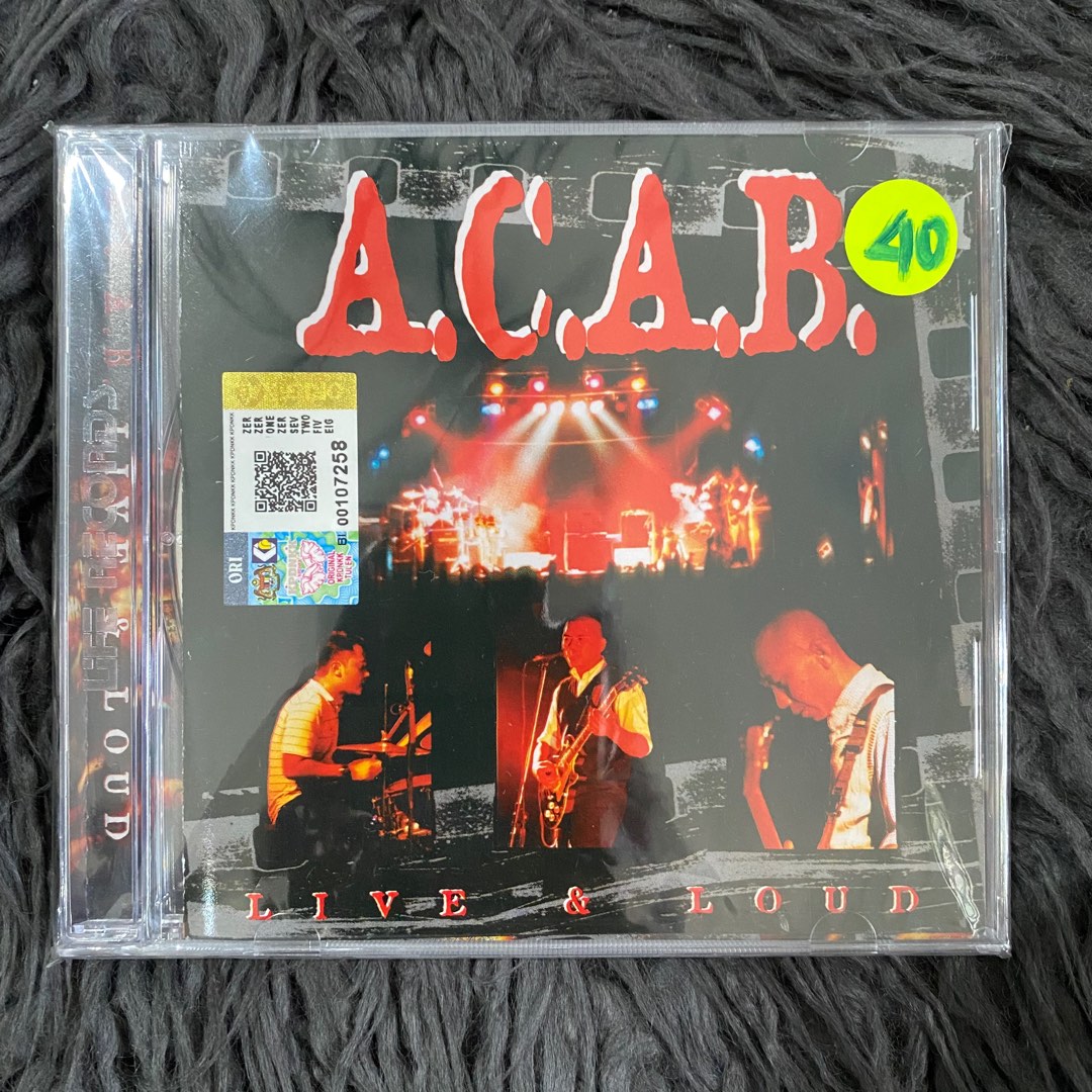 CD ACAB Live & Loud, Hobbies & Toys, Music & Media, CDs & DVDs on Carousell