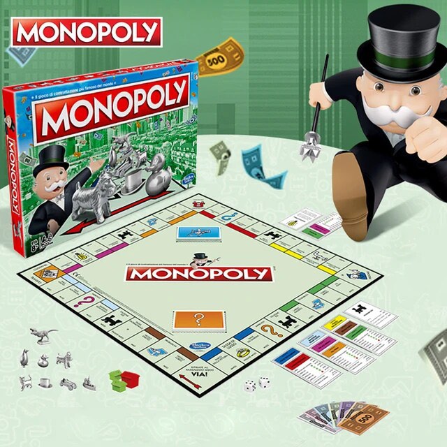 Classic Monopoly board game by Hasbro, Hobbies & Toys, Toys & Games on ...