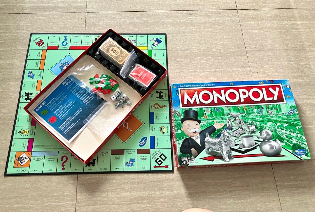 Classic Monopoly board game by Hasbro, Hobbies & Toys, Toys & Games on ...