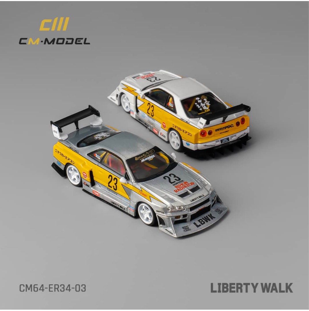 CM Model 1:64 Nissan Skyline GT-R R34 LBWK ER34 Flash Livery - MINI GT ...