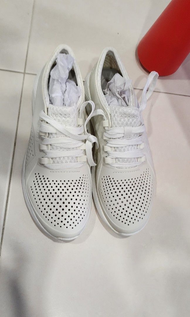 Crocs Lite ride pacer White, Men's Fashion, Footwear, Sneakers on Carousell