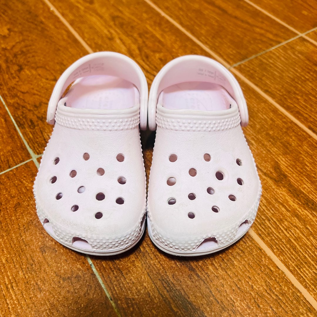 Crocs Pink C6, Babies & Kids, Babies & Kids Fashion on Carousell