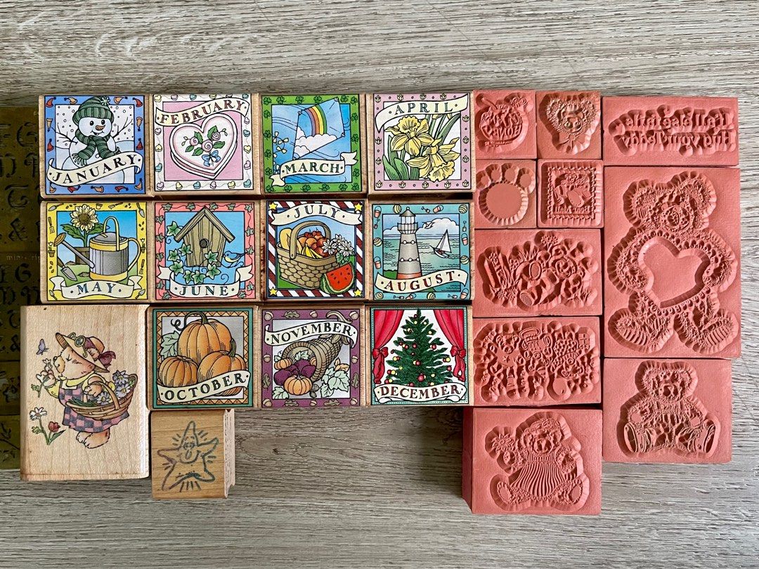 Cute Rubber Stamps, Hobbies & Toys, Stationery & Craft, Craft Supplies ...