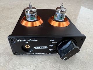 Douk Audio Tube MM Phono Preamplifier Amplifier T3 Pro with two 5654W ...