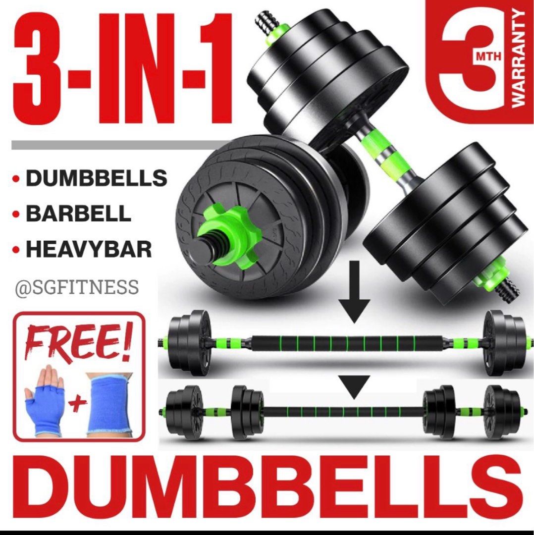 Dumbbell Set, Sports Equipment, Exercise & Fitness, Weights & Dumbbells ...