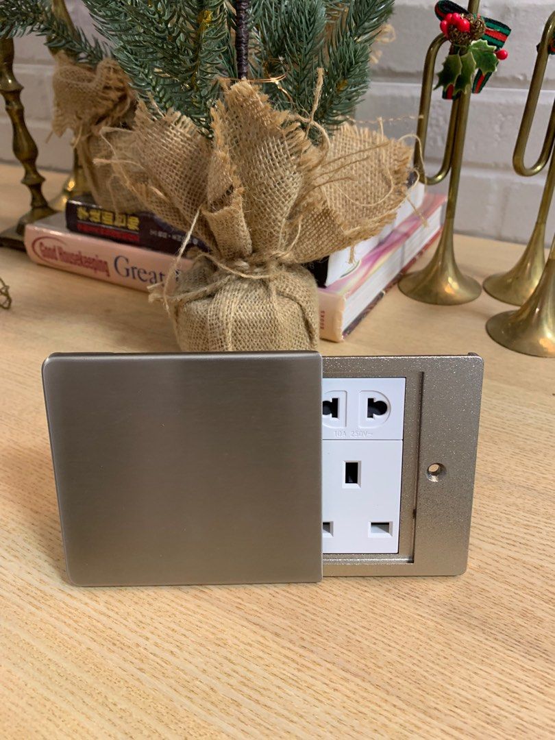 Electrical socket with sliding cover, TV & Home Appliances, Electrical ...